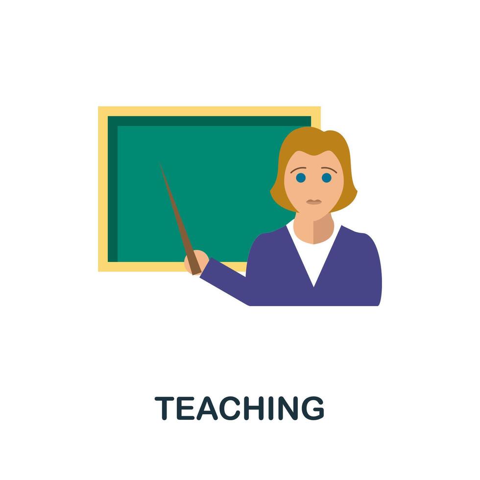 enseñando icono. sencillo elemento desde en línea educación recopilación. creativo enseñando ...