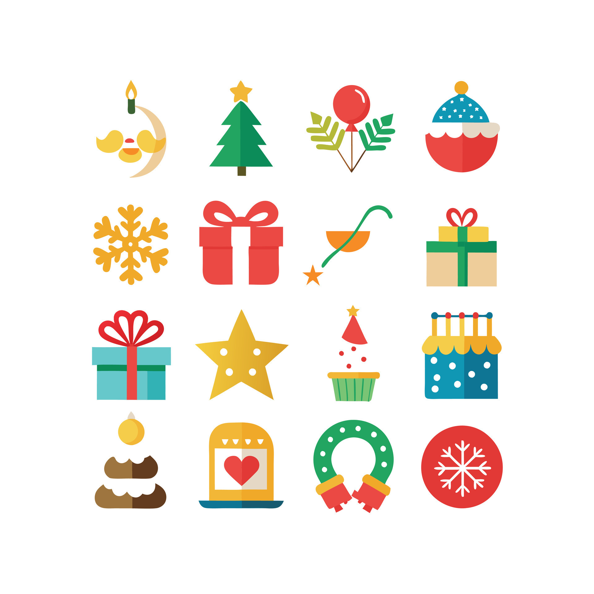 Holiday and Event Icon Set Collection Illustration 47570532 Vector Art ...