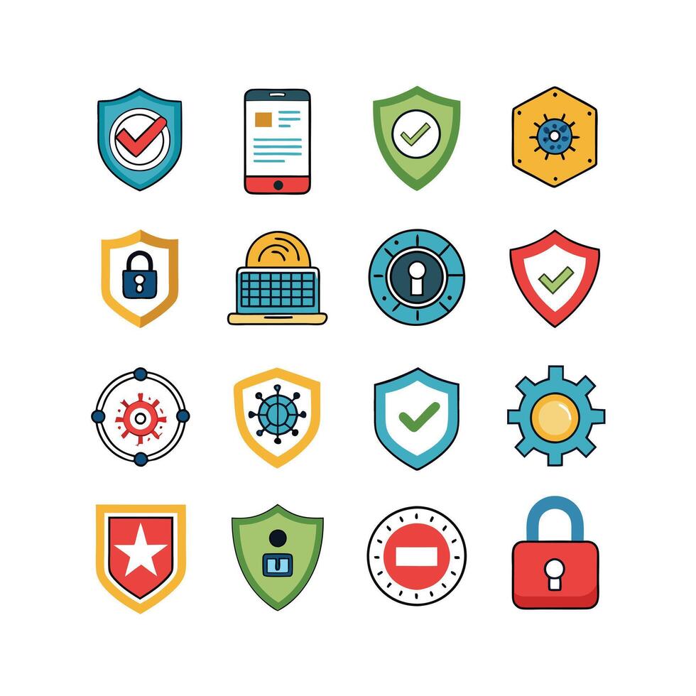 Security Icon Set Collection Illustration 47571247 Vector Art at Vecteezy