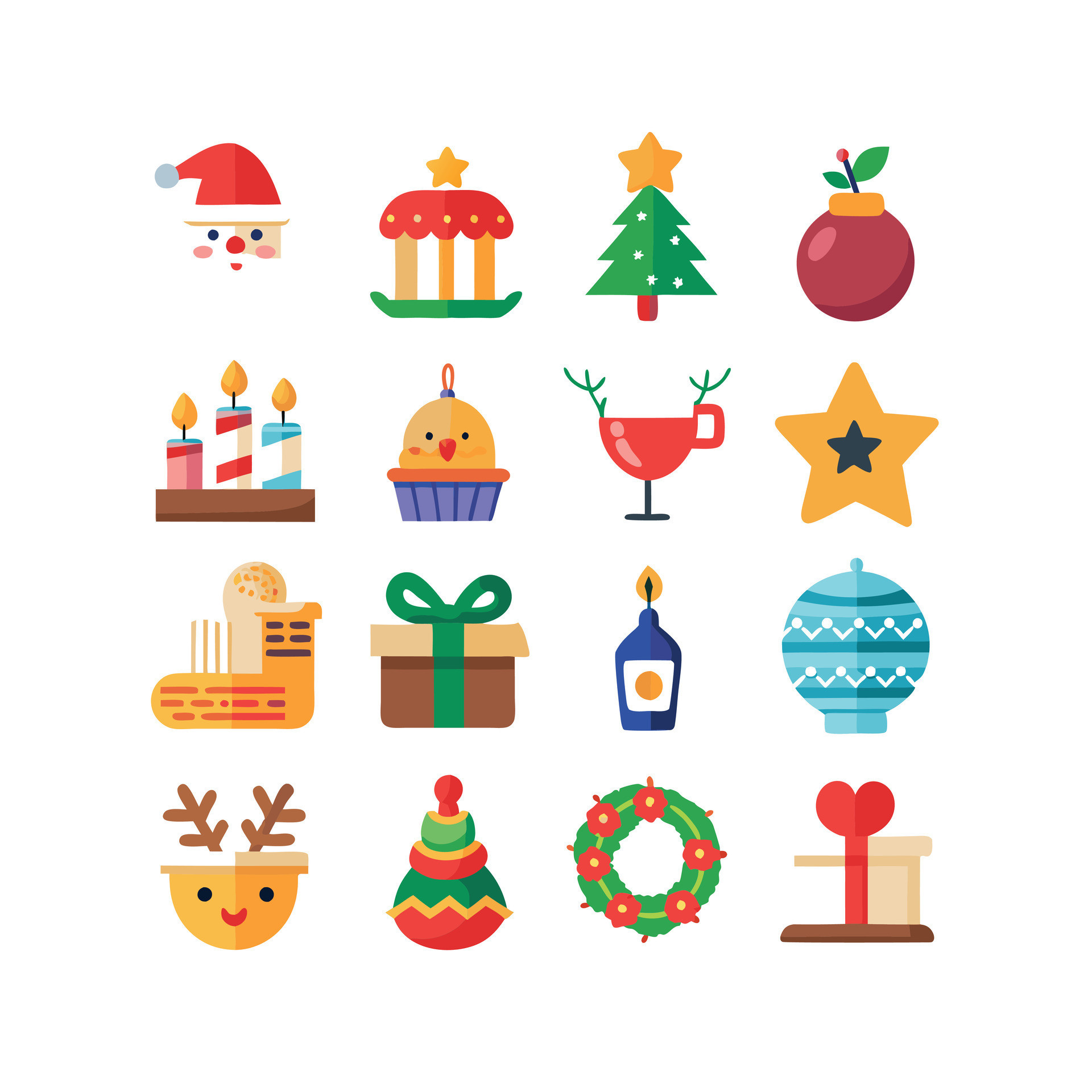 Holiday and Event Icon Set Collection Illustration 47571595 Vector Art ...
