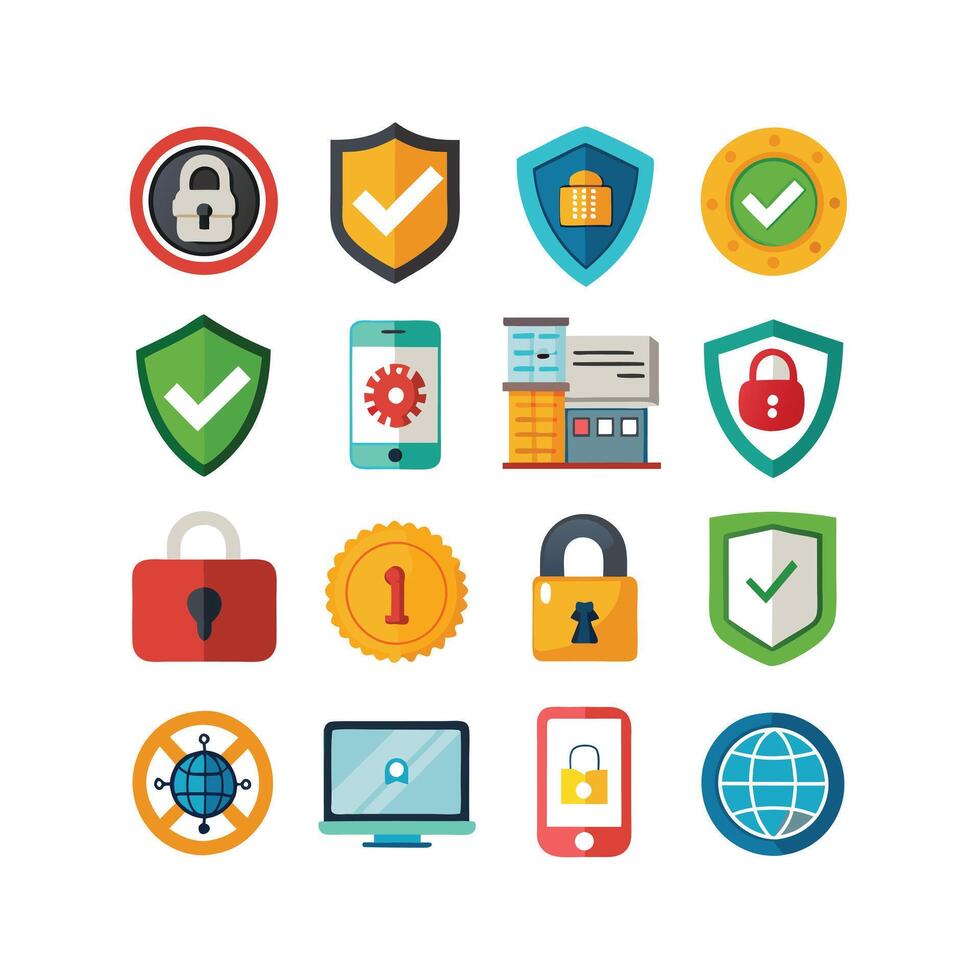 Security Icon Set Collection Illustration 47575440 Vector Art At Vecteezy