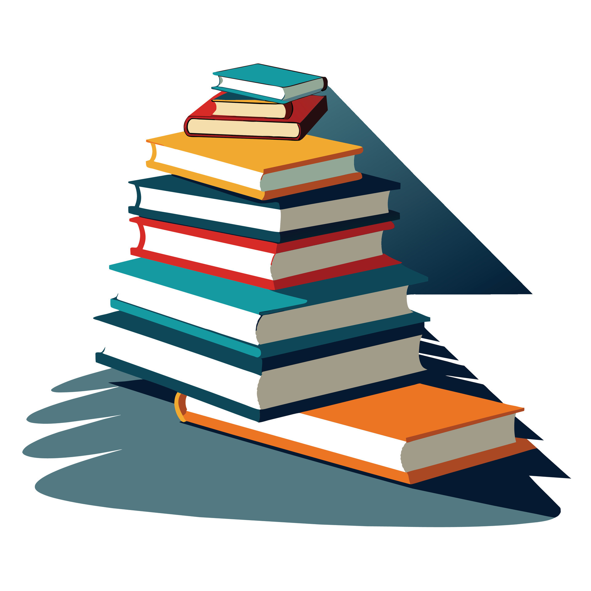 Book stack Illustration concept 47578708 Vector Art at Vecteezy