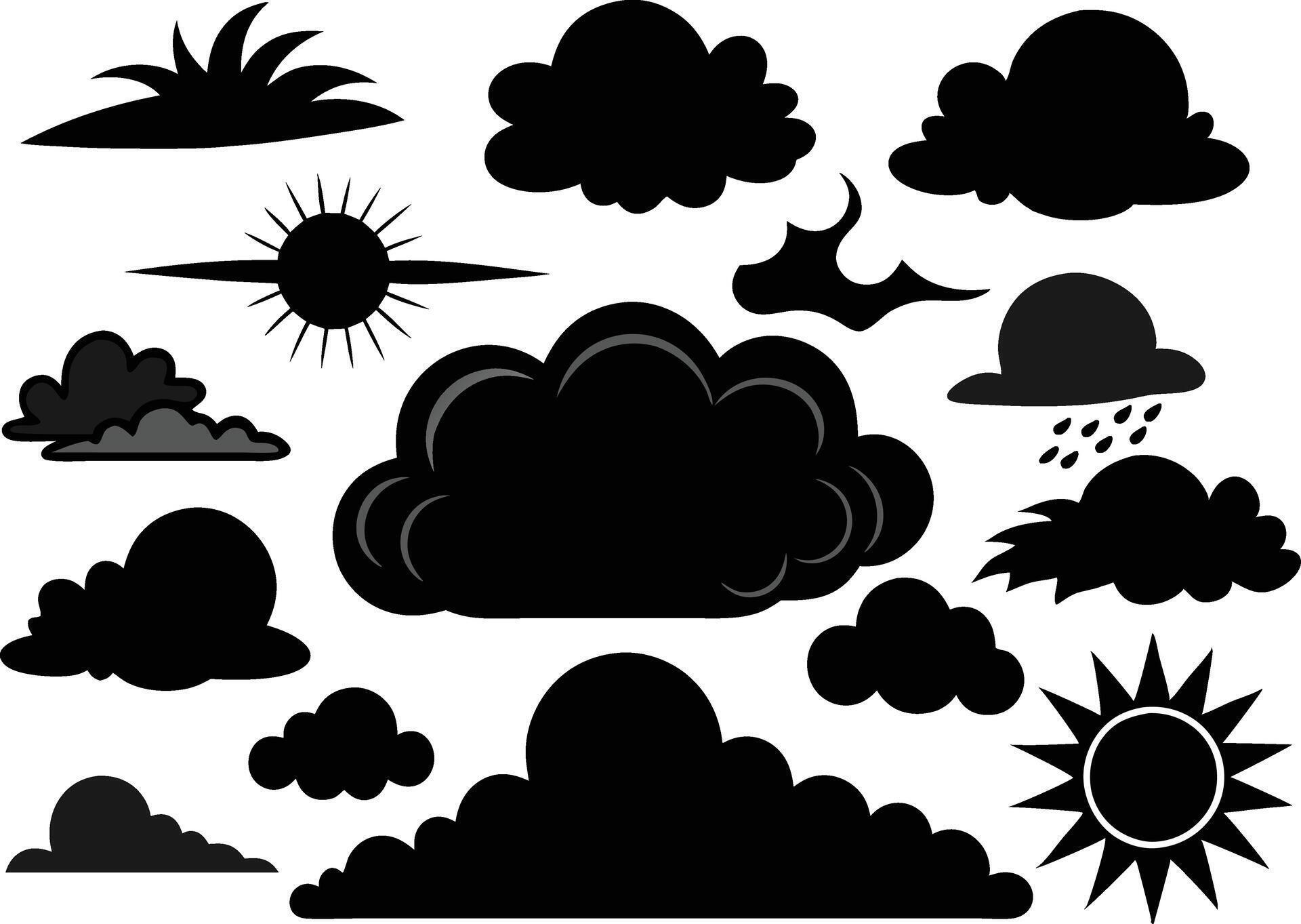 various types cloud 47582563 Vector Art at Vecteezy