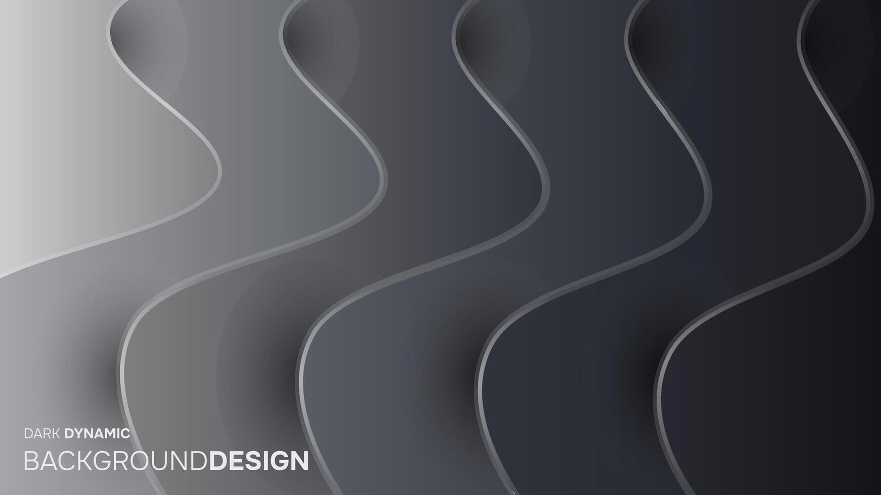Abstract creative deep grayscale dynamic waves background 47582692 Vector Art at Vecteezy