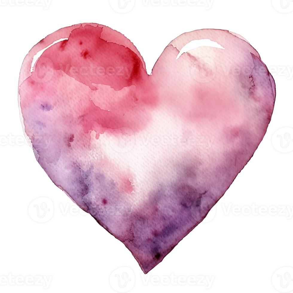 watercolor heart isolated background 47586053 PNG