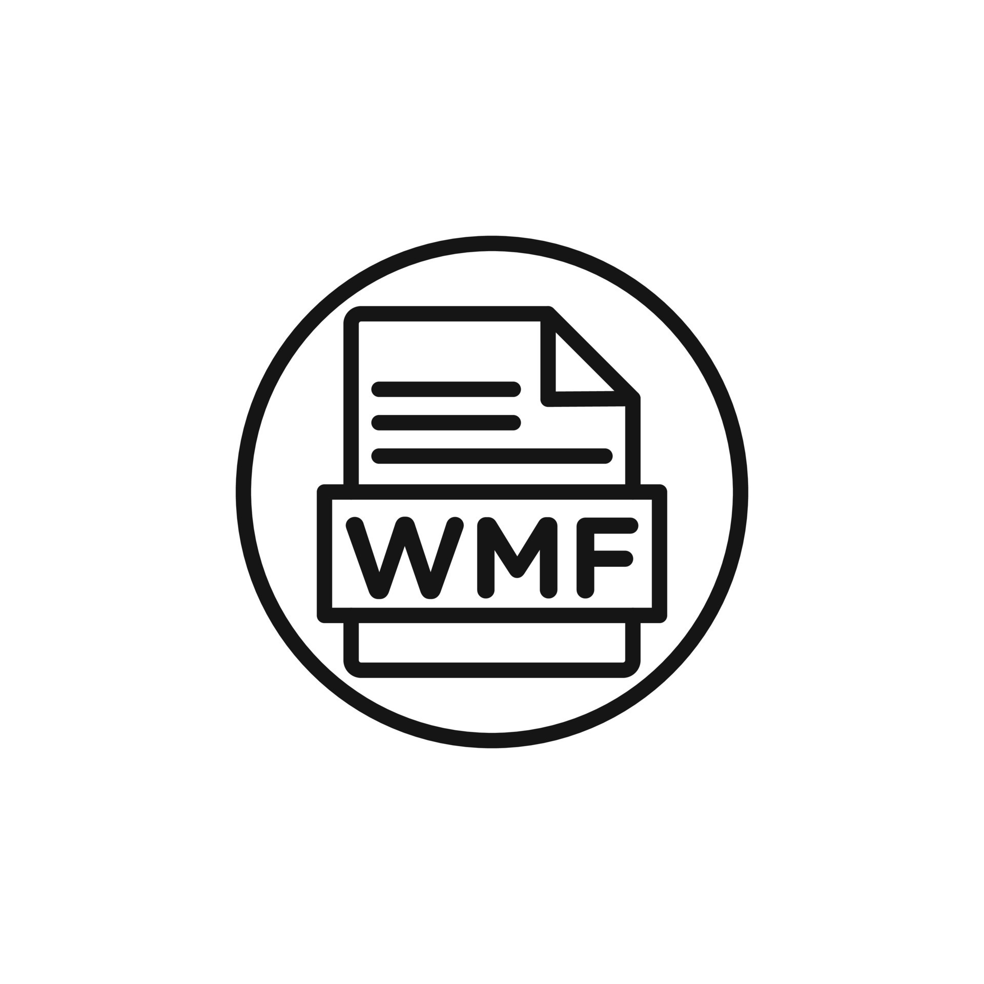 WMF File Document logo sign outline 47589751 Vector Art at Vecteezy