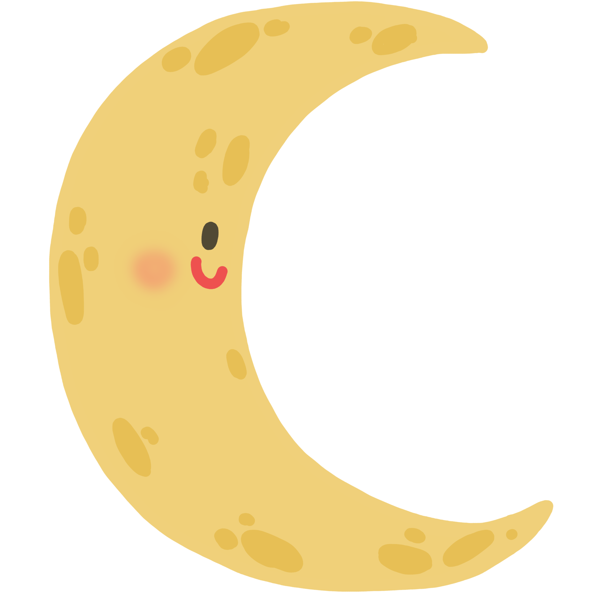Cute Moon Cartoon 47592073 Png