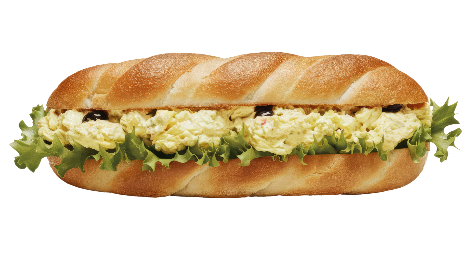 Egg Salad Sandwich On Pretzel Bun 47598534 Png