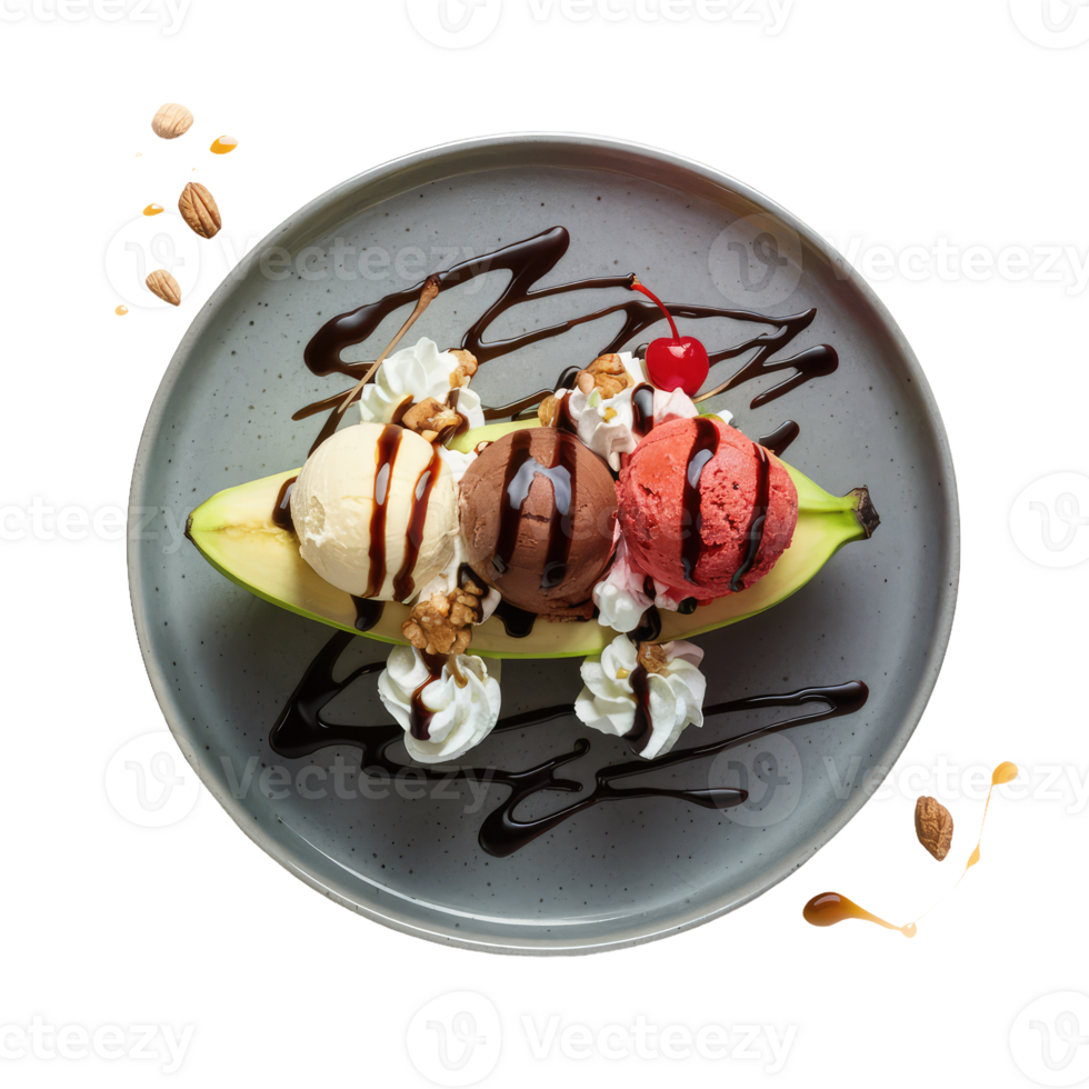 Classic Banana Split 47599939 Png