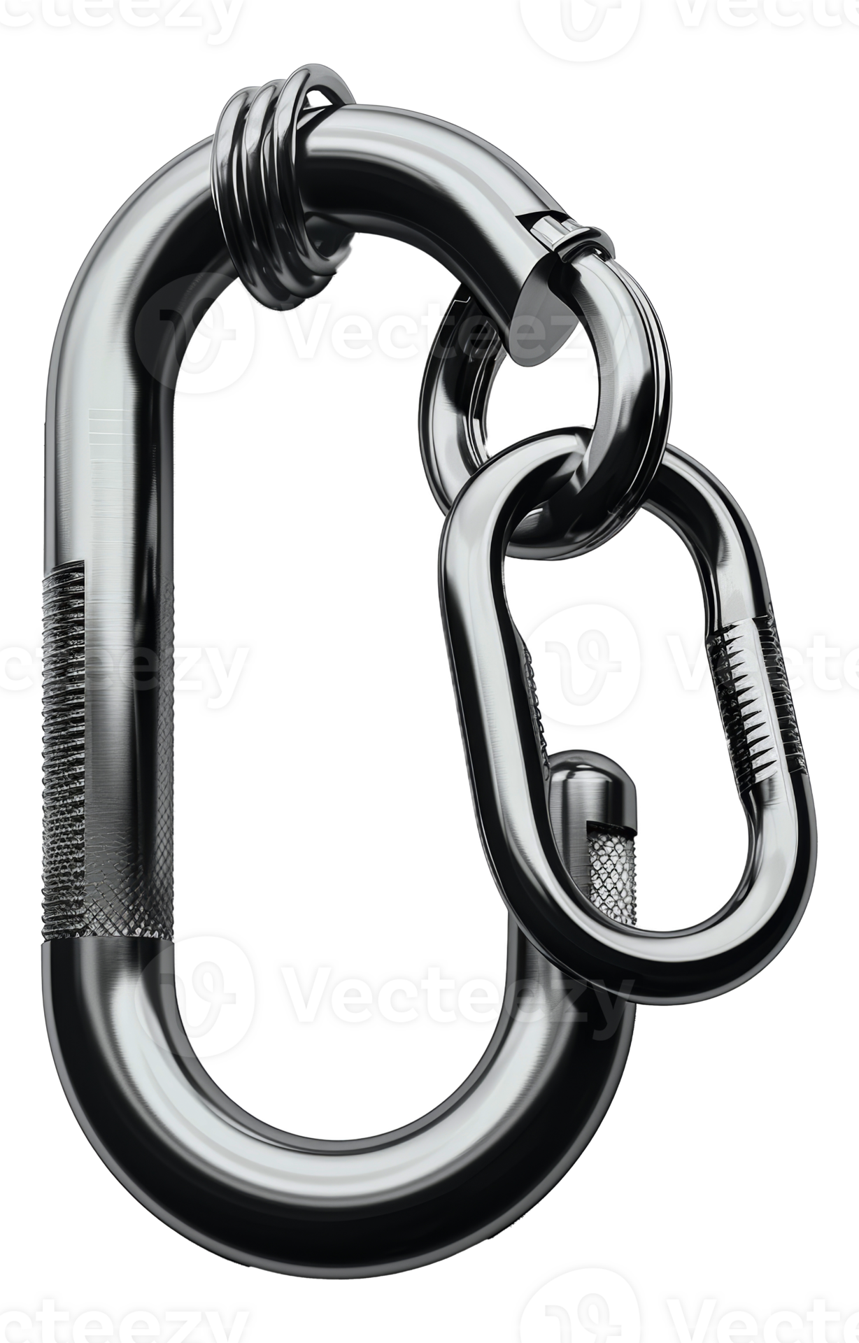 Clean New Shiny Metal Carabiner Cut Out Stock Png 47601445 Png