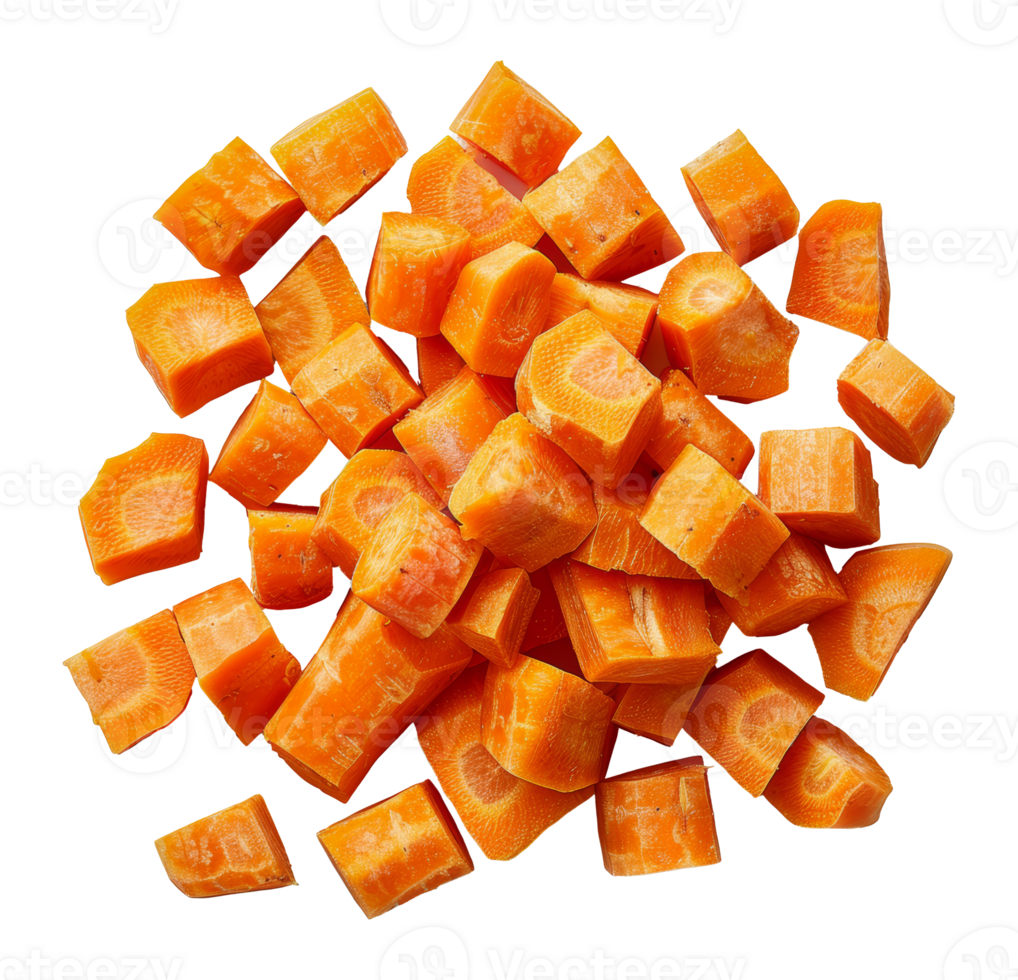 Freshly Chopped Orange Carrots Cut Out Stock Png 47601538 Png