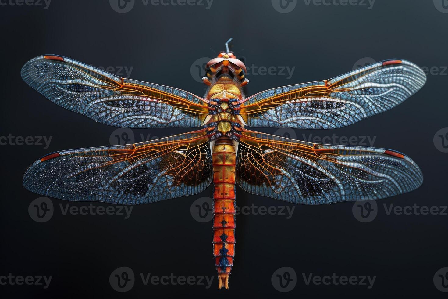 Dragonfly with Intricate Wing Patterns 47615353 Stock Photo at Vecteezy