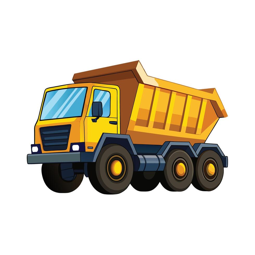 Cartoon Dump Truck Vector Art Icons and Graphics for Free Download