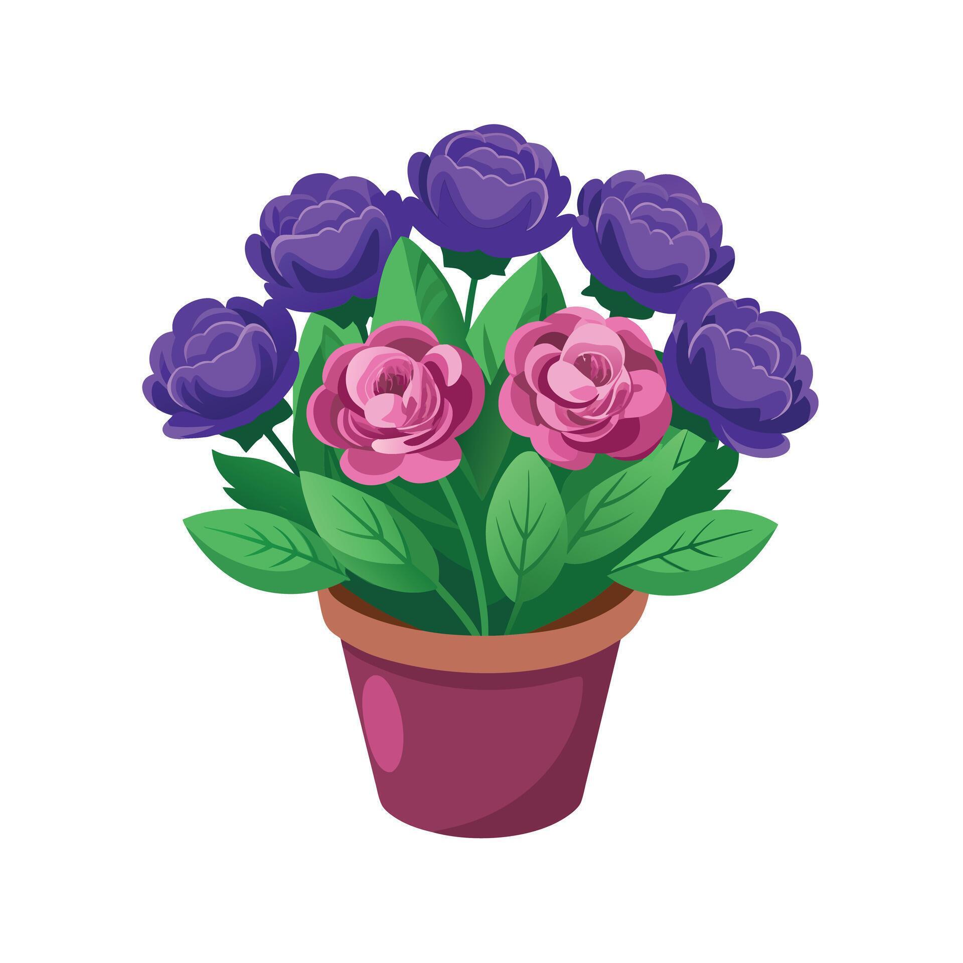 Beautiful Flowerpot Houseplant Illustration 47618362 Vector Art at Vecteezy