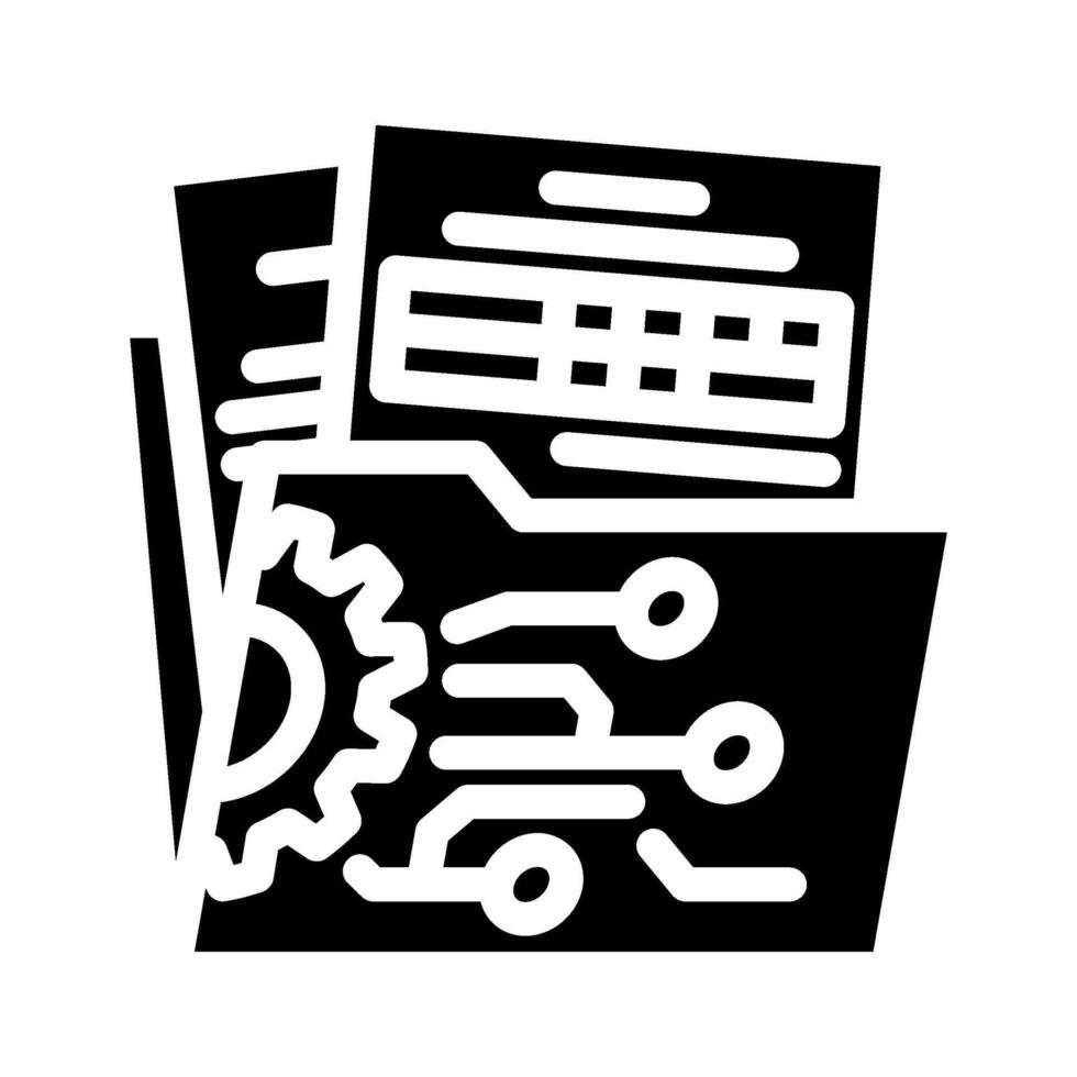 data governance business process glyph icon illustration 47623825 ...