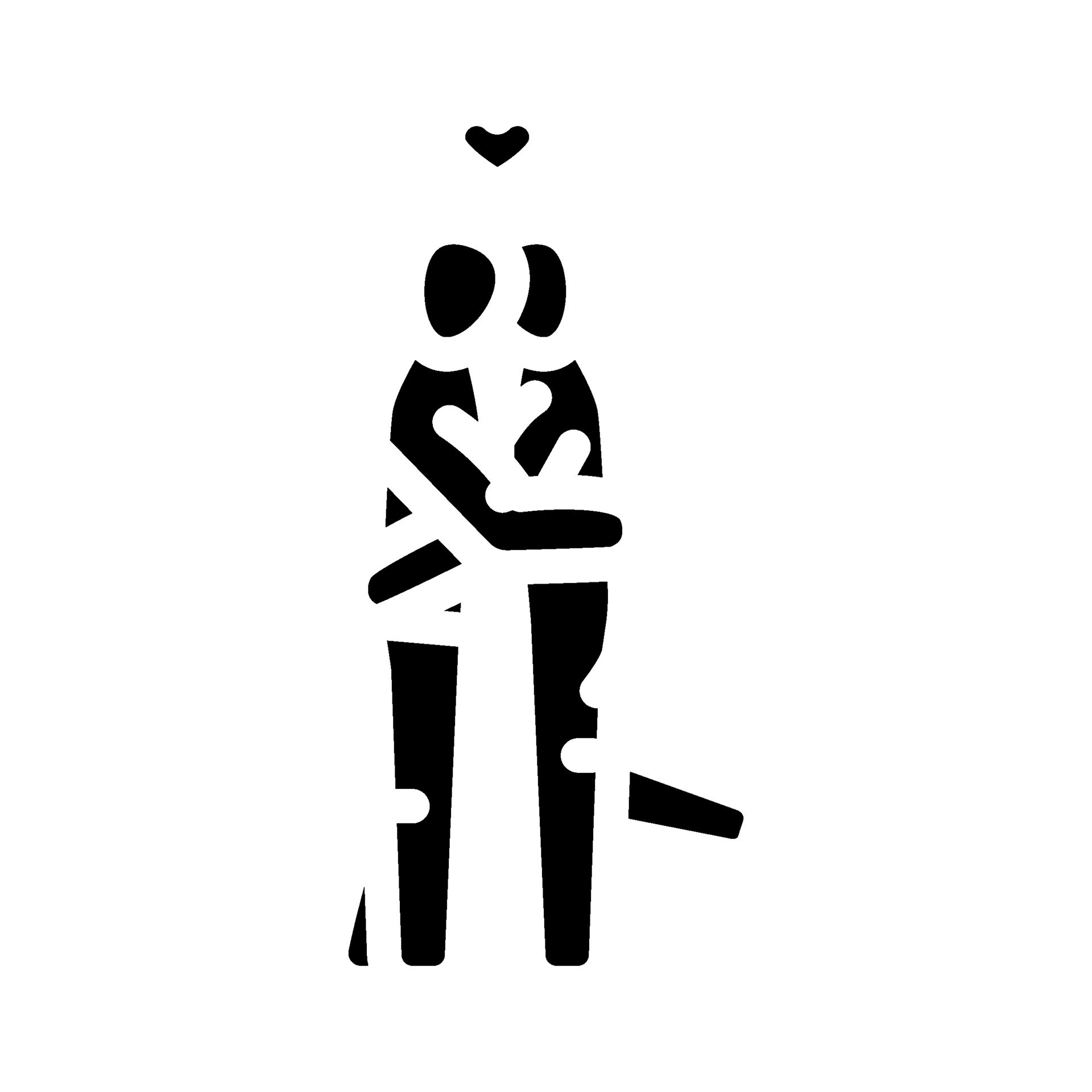 Gay Lgbt Couple Love Glyph Icon Illustration 47624294 Vector Art At