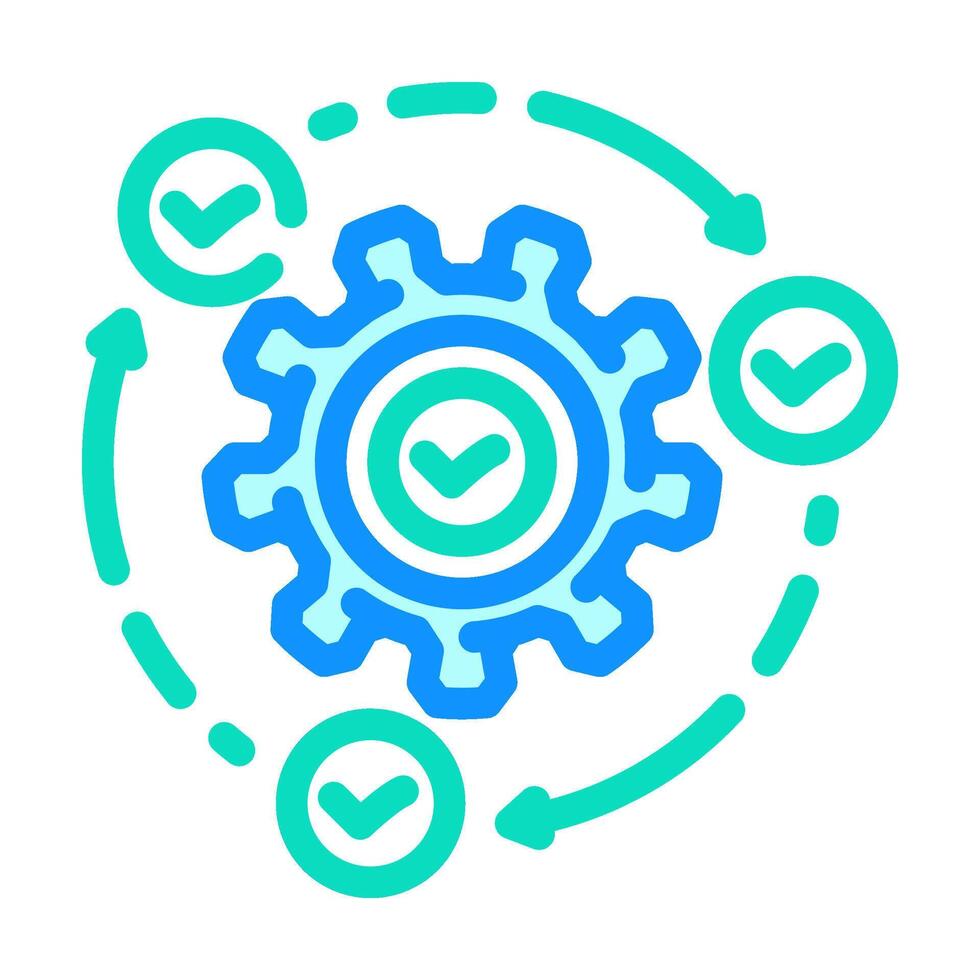implementation business process color icon illustration 47624834 Vector ...