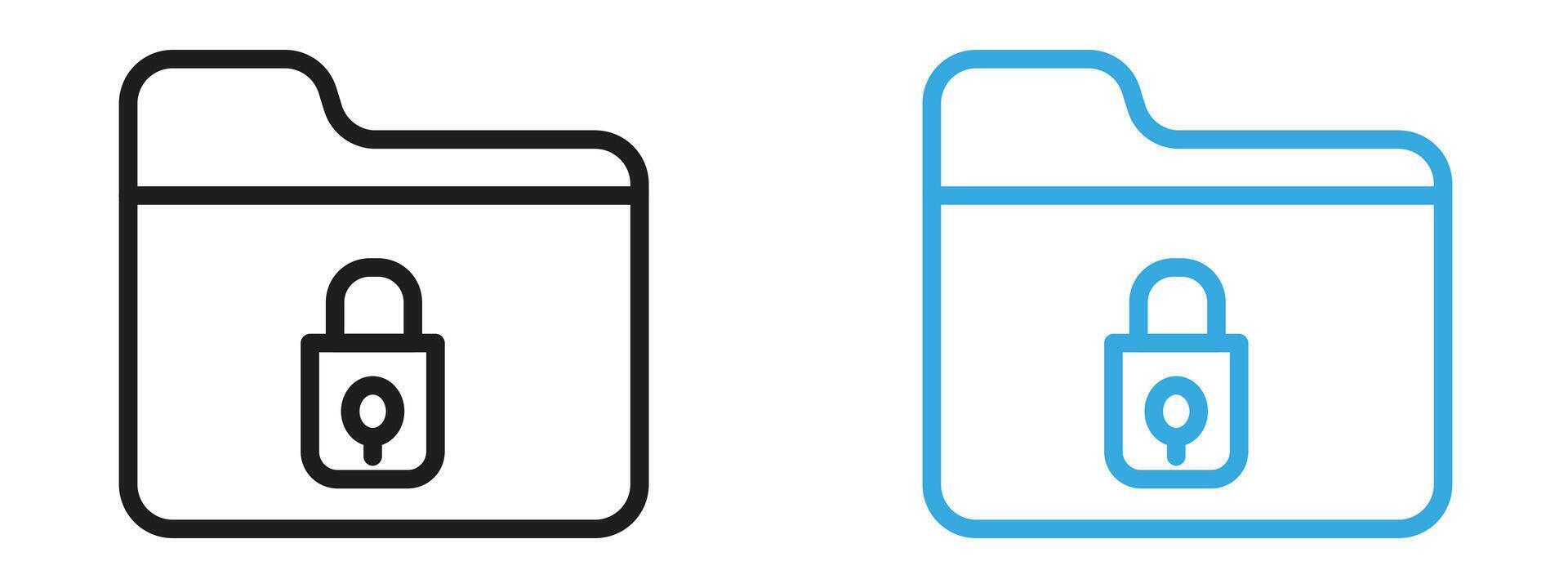 Private Folder Icon Highlighting Confidential Files, Data Security, and ...