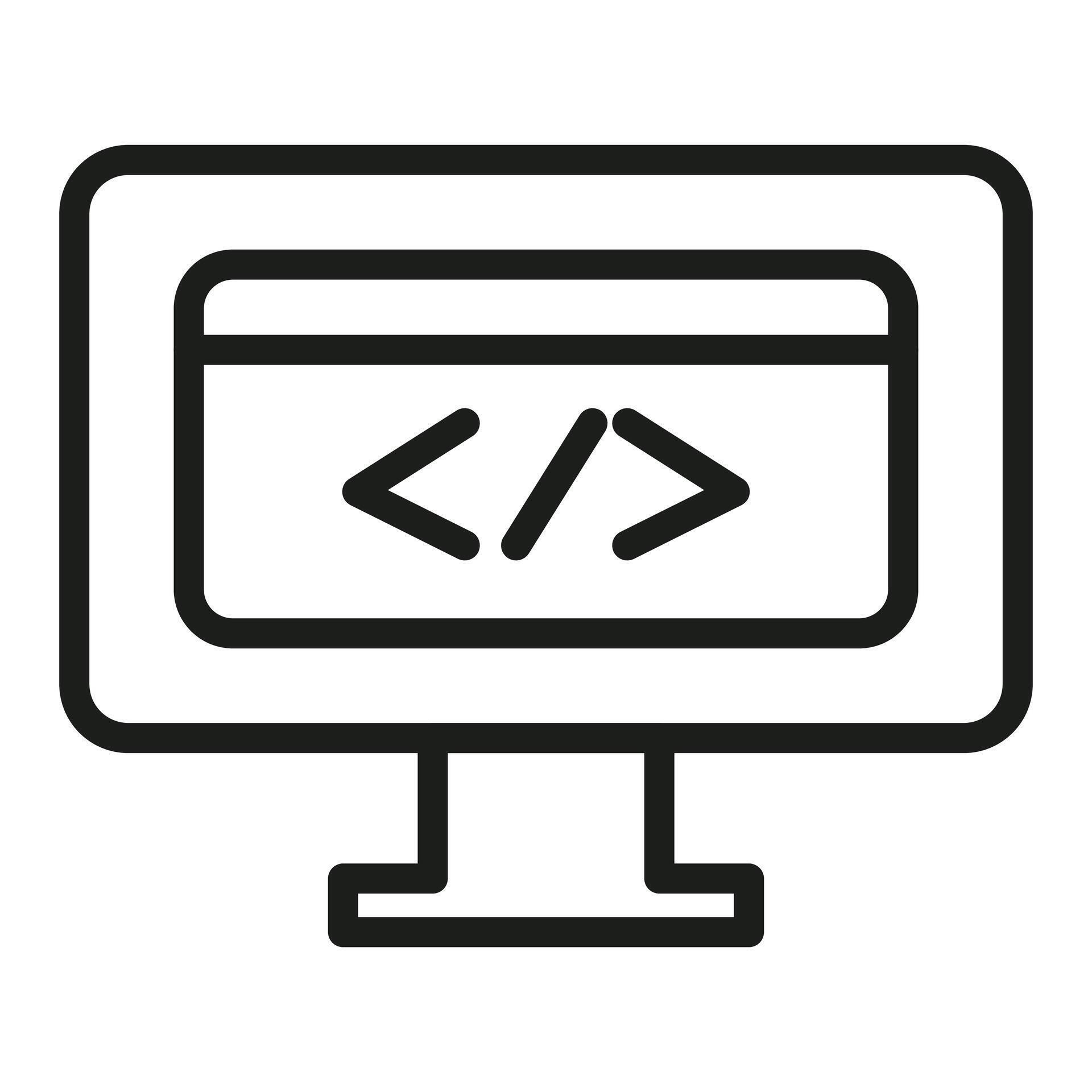 Display Code Icon for Software Development Guides and Programming ...