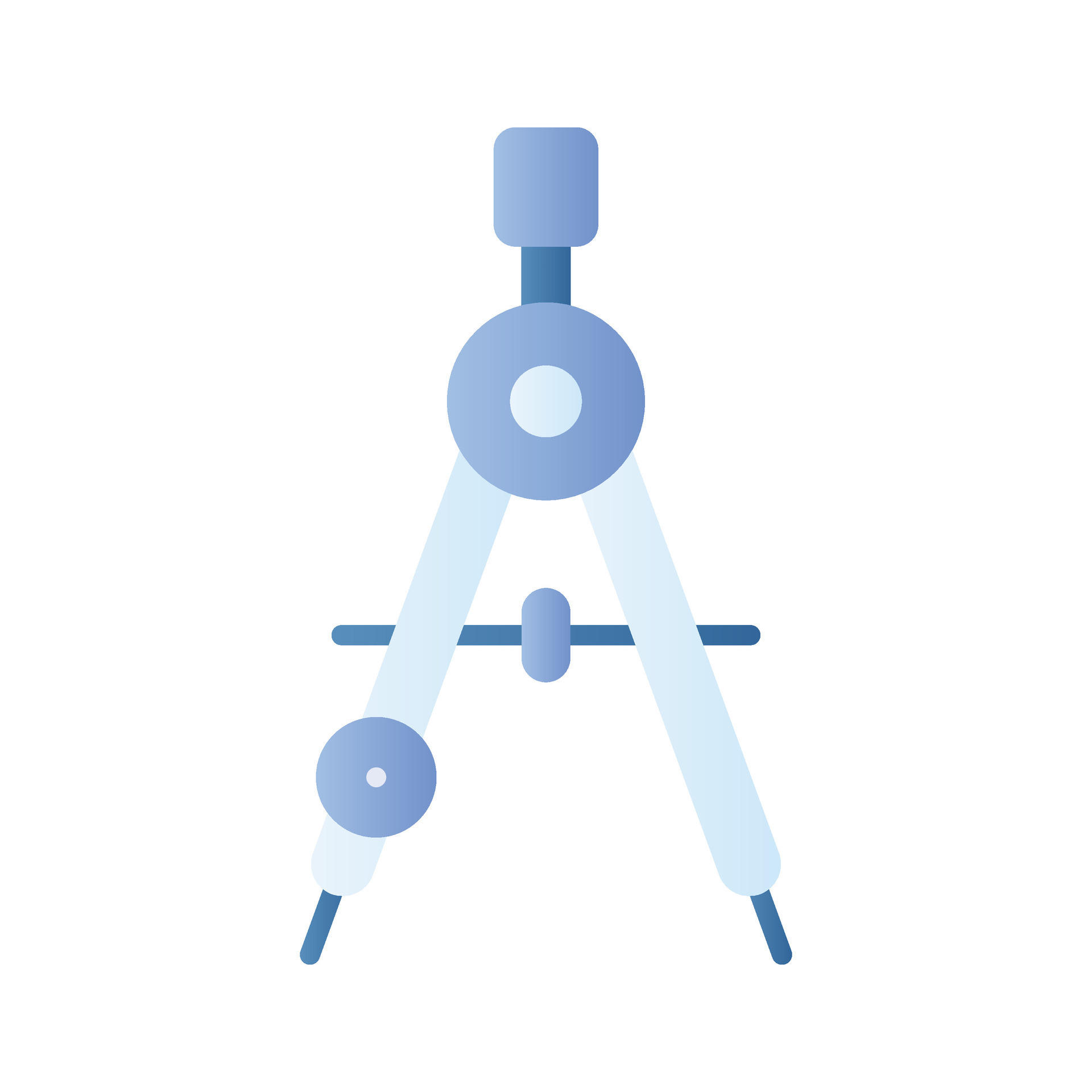 A Precise Geometric Compass Icon Perfect For Indicating Drafting Drawing And Mathematical