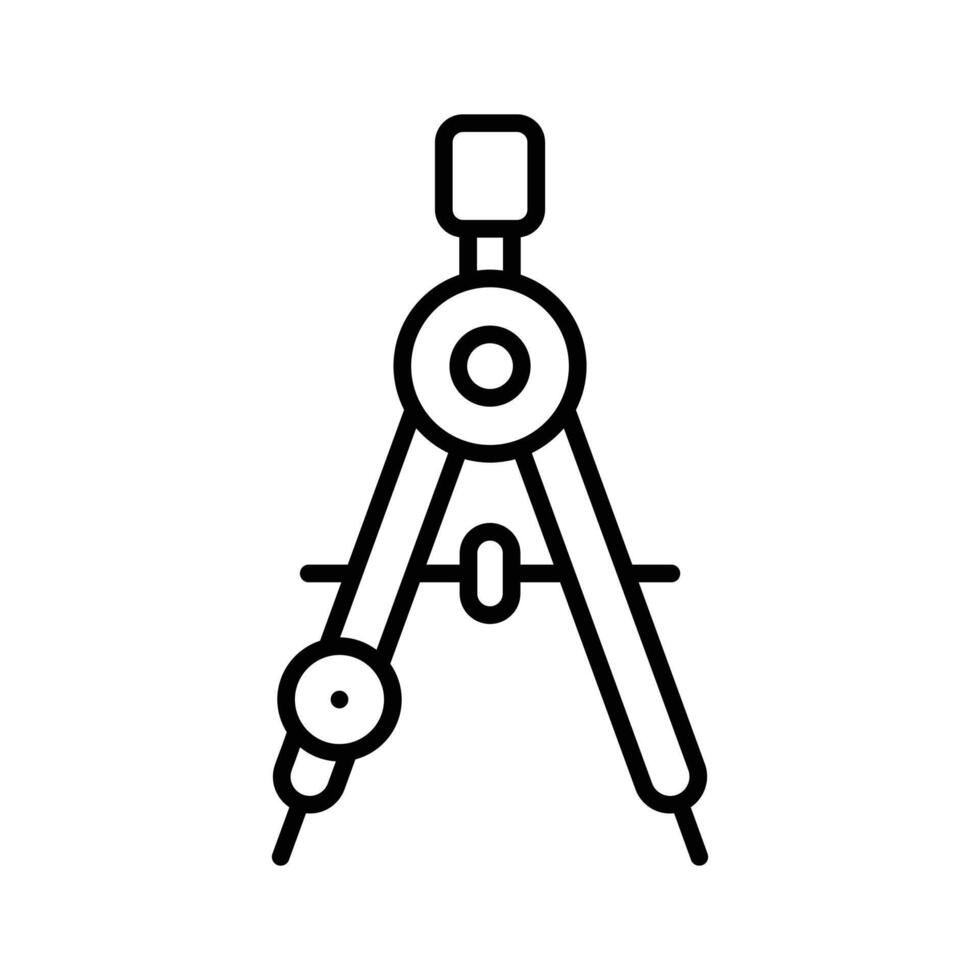 A Precise Geometric Compass Icon Perfect For Indicating Drafting Drawing And Mathematical