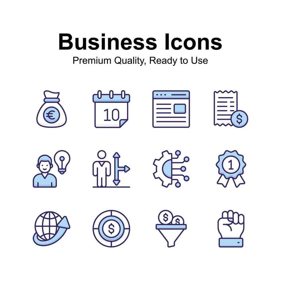 Well designed business and finance icons set, ready to use in websites ...