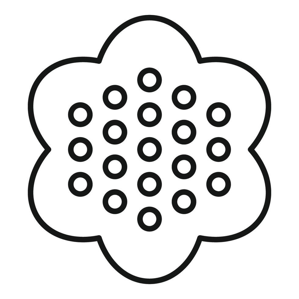 Flower shape representing data analysis and information processing ...