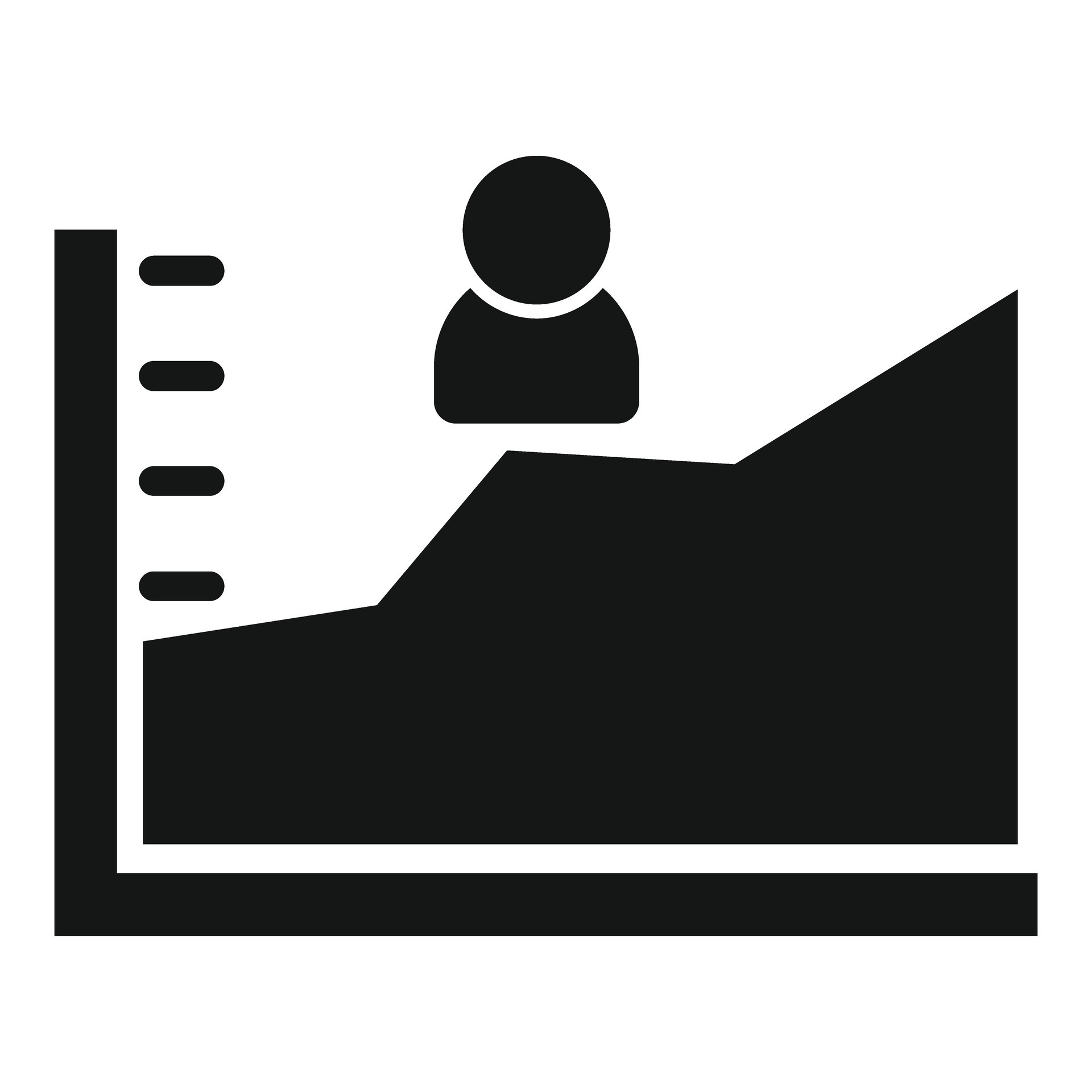Graph showing growth with businessman standing on top of it 47635496 ...