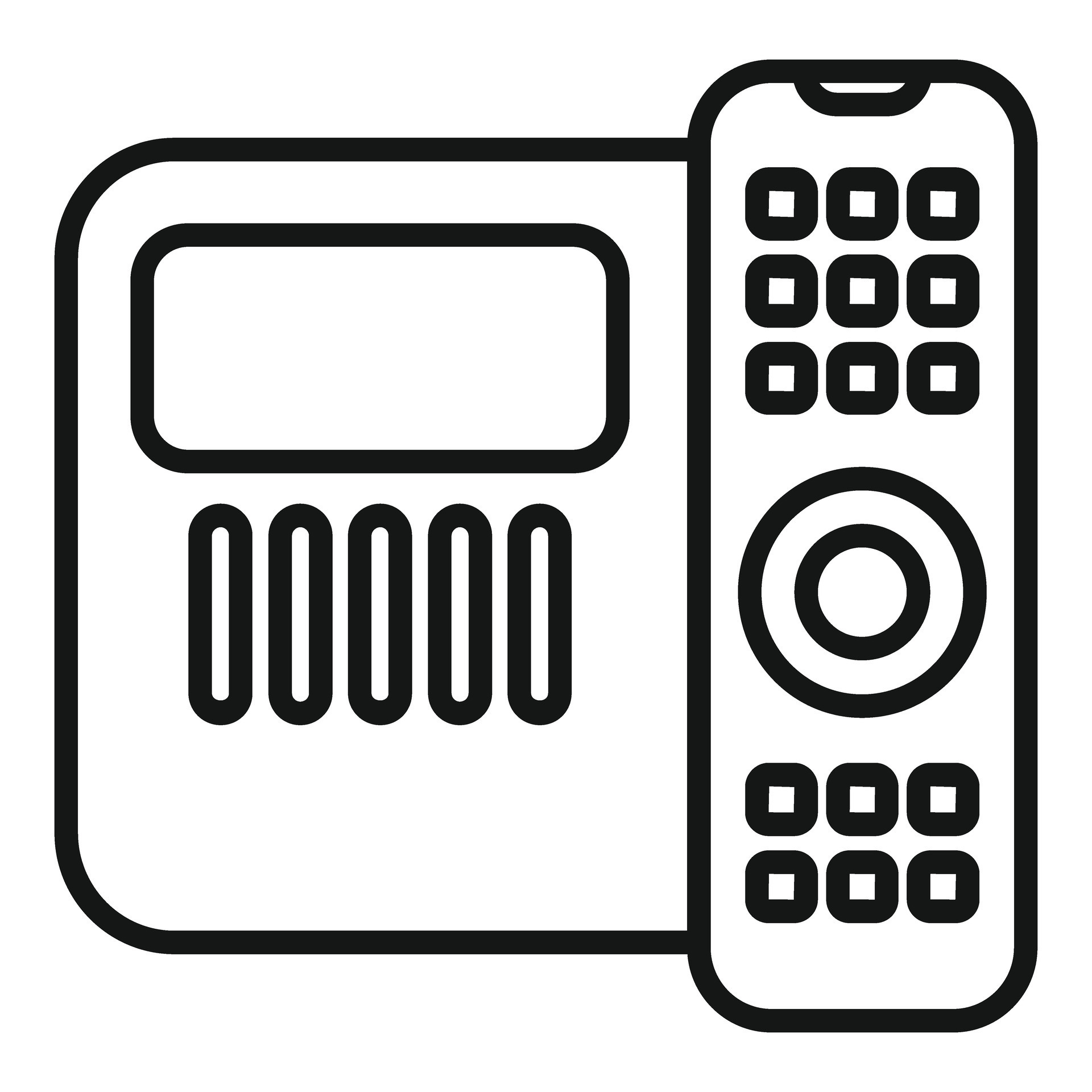 Intercom system with display screen showing incoming call 47635857 ...