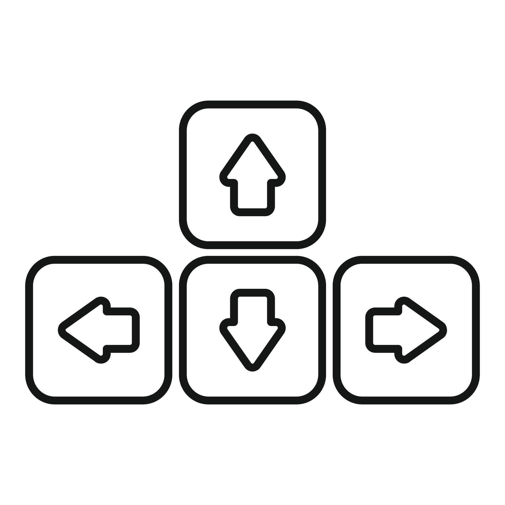 Keyboard Arrow Keys Showing Up Down Left And Right Directions 47635945