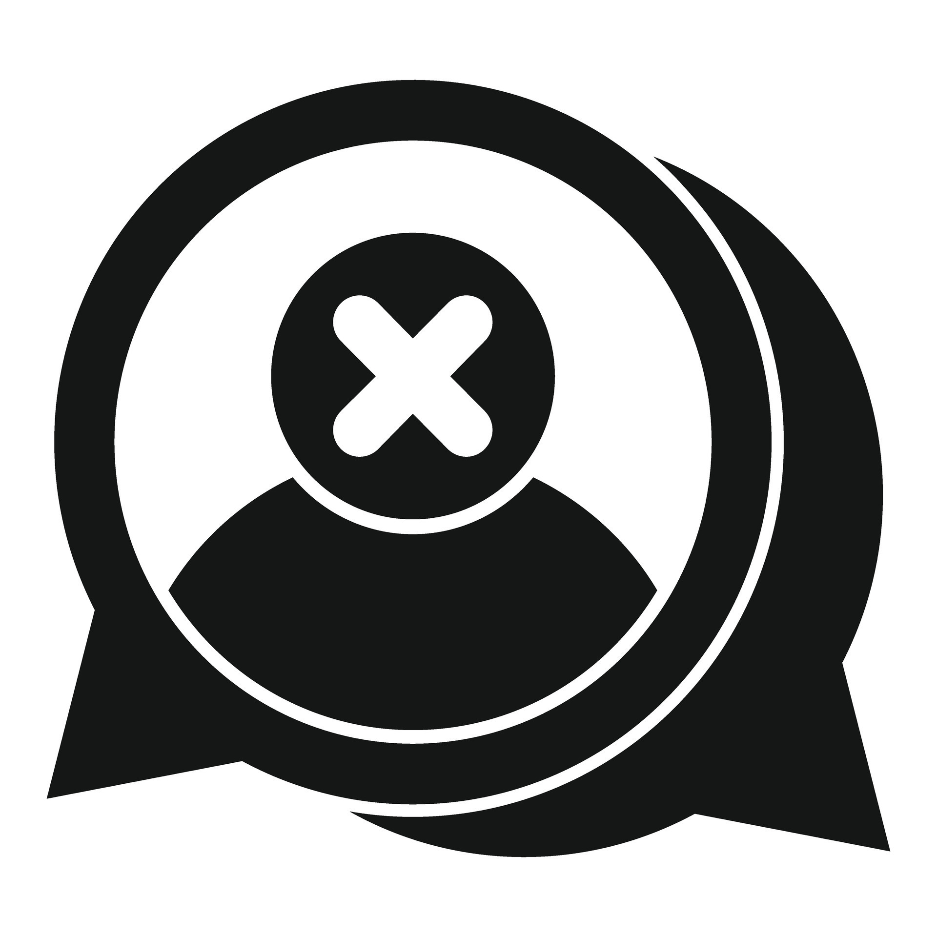 Speech bubble showing canceled user account icon 47636467 Vector Art at ... Speech bubble showing canceled user account icon 47636467 Vector Art at ...