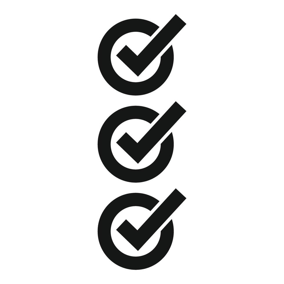 Check mark icon representing completing tasks successfully 47636627 Vector Art at Vecteezy