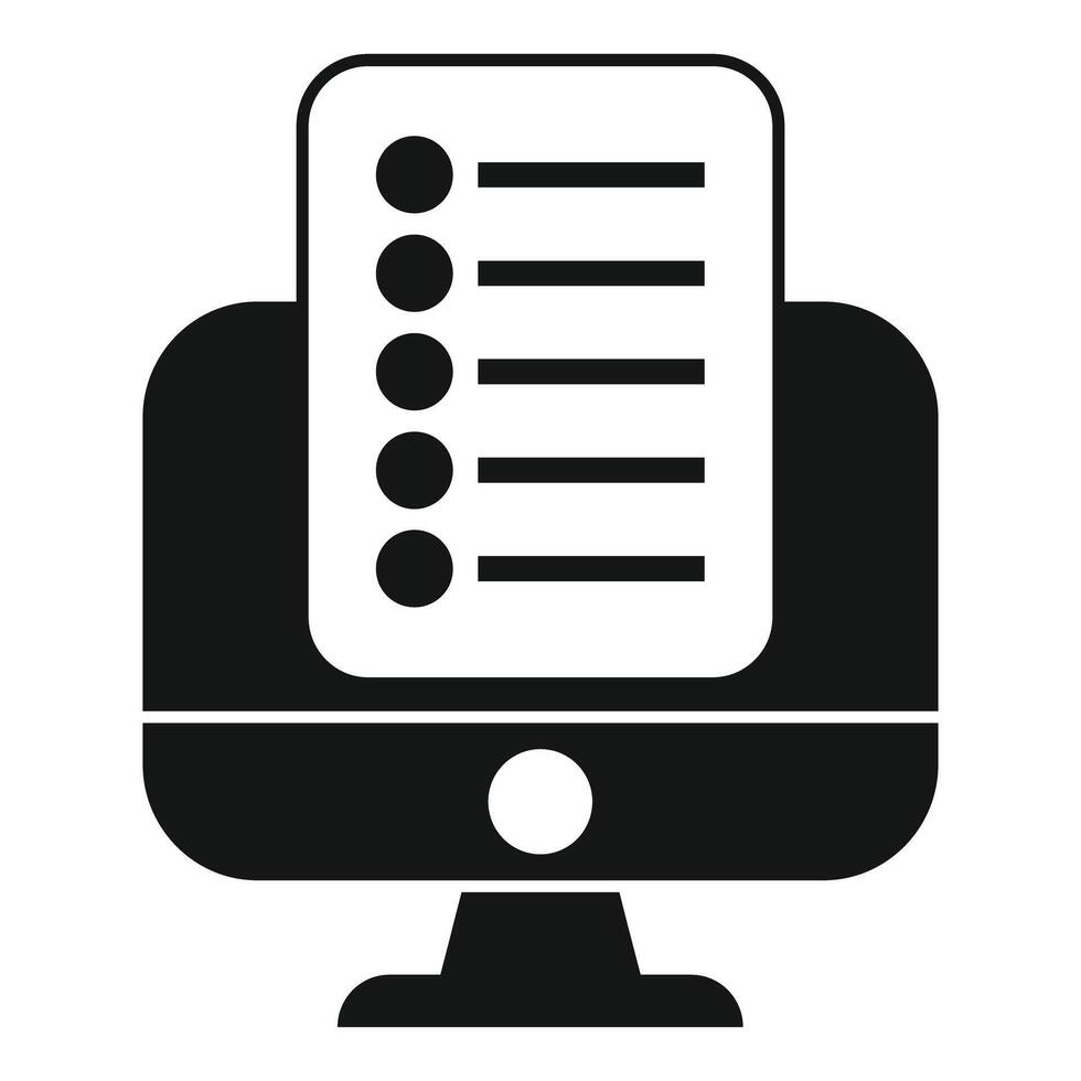 Desktop computer displaying online survey for customer feedback 47636628 Vector Art at Vecteezy