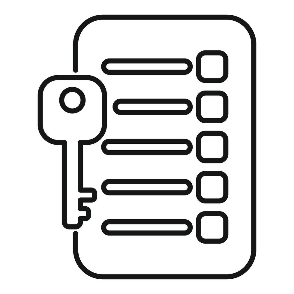 Key unlocking checklist representing problem solving and solutions ... Key unlocking checklist representing problem solving and solutions ...