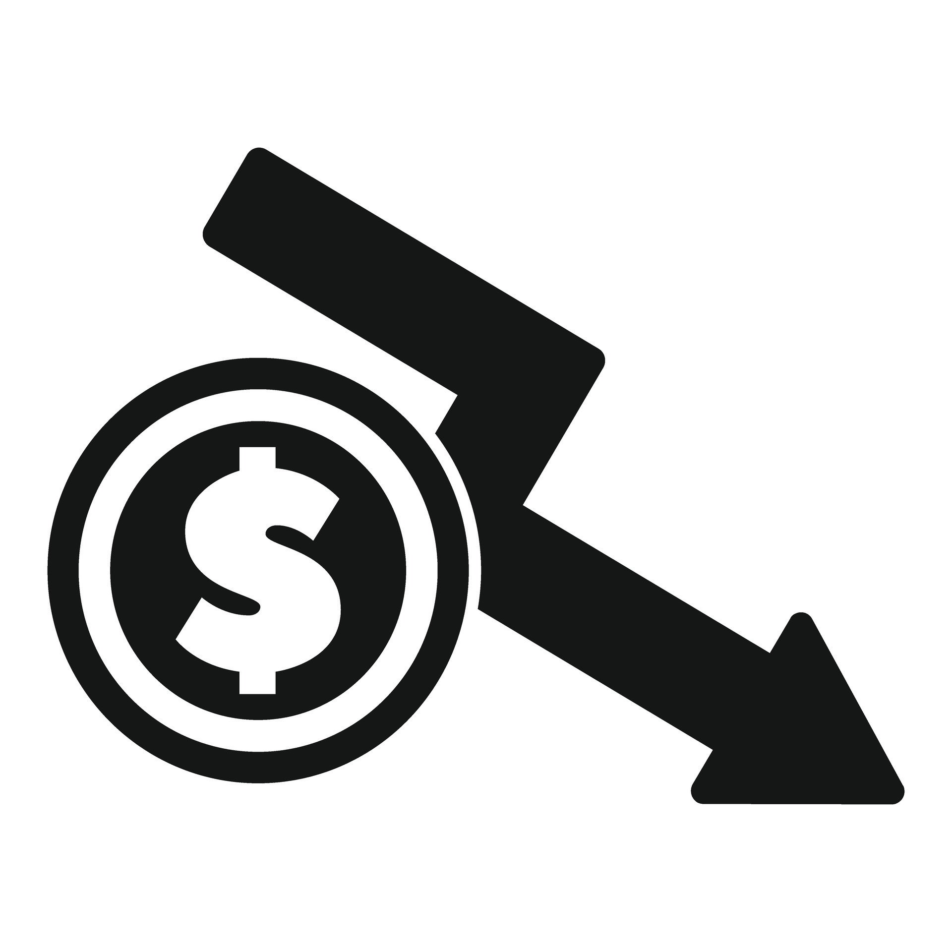 Dollar currency coin decreasing value with downward arrow 47637040 ... Dollar currency coin decreasing value with downward arrow 47637040 ...