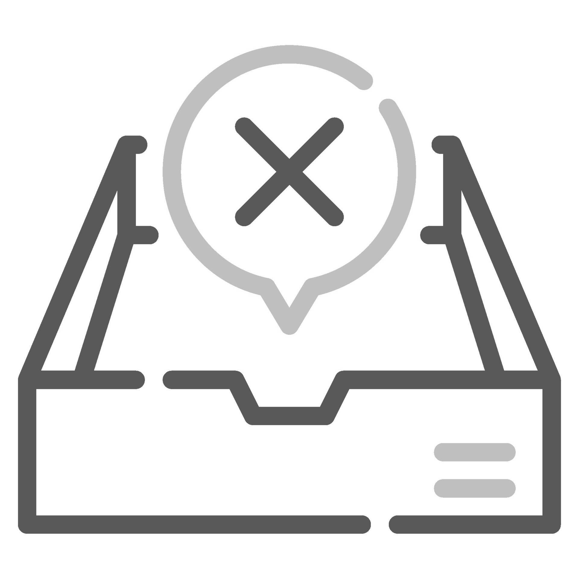 Empty Inbox icon for web, app, infographic, etc 47639670 Vector Art at Vecteezy