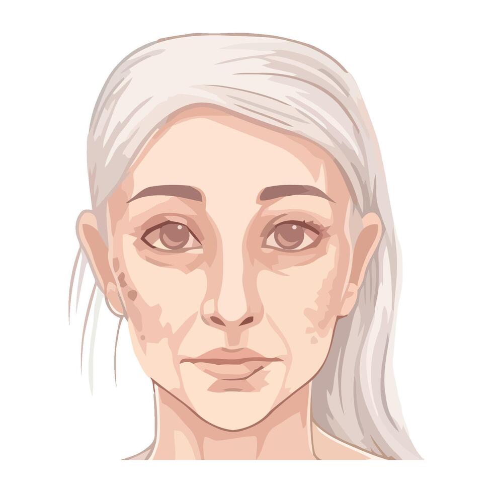 Beautiful Adult Woman Looking At Camera Icon Isolated 47643693 Vector