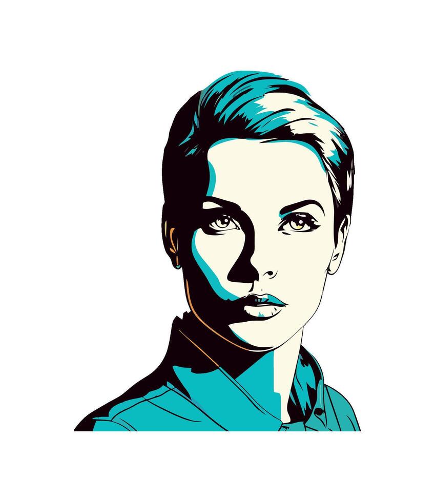 portrait of a stylish businesswoman elegance icon isolated 47645872 ...