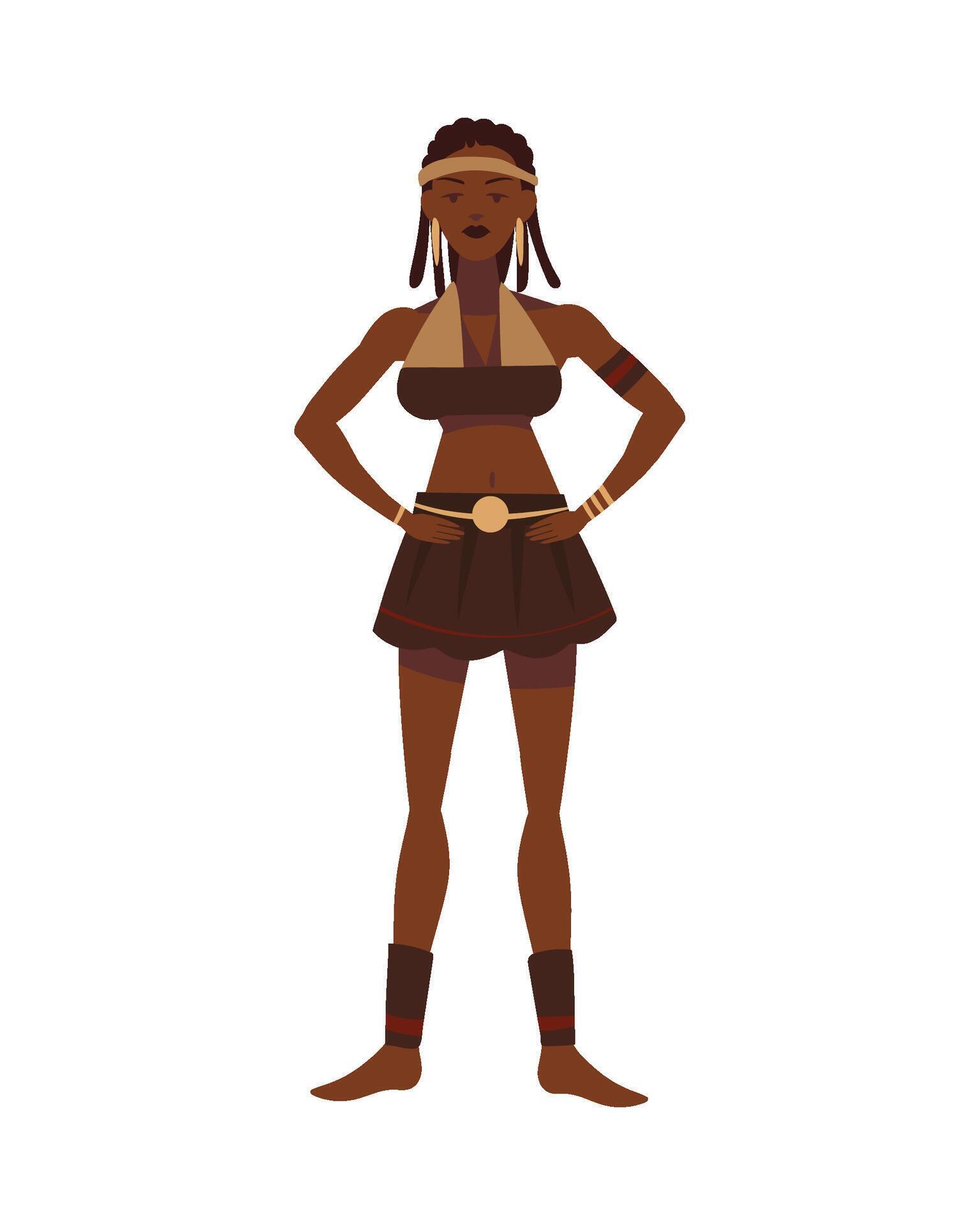 south africa warrior woman illustration 47648433 Vector Art at Vecteezy
