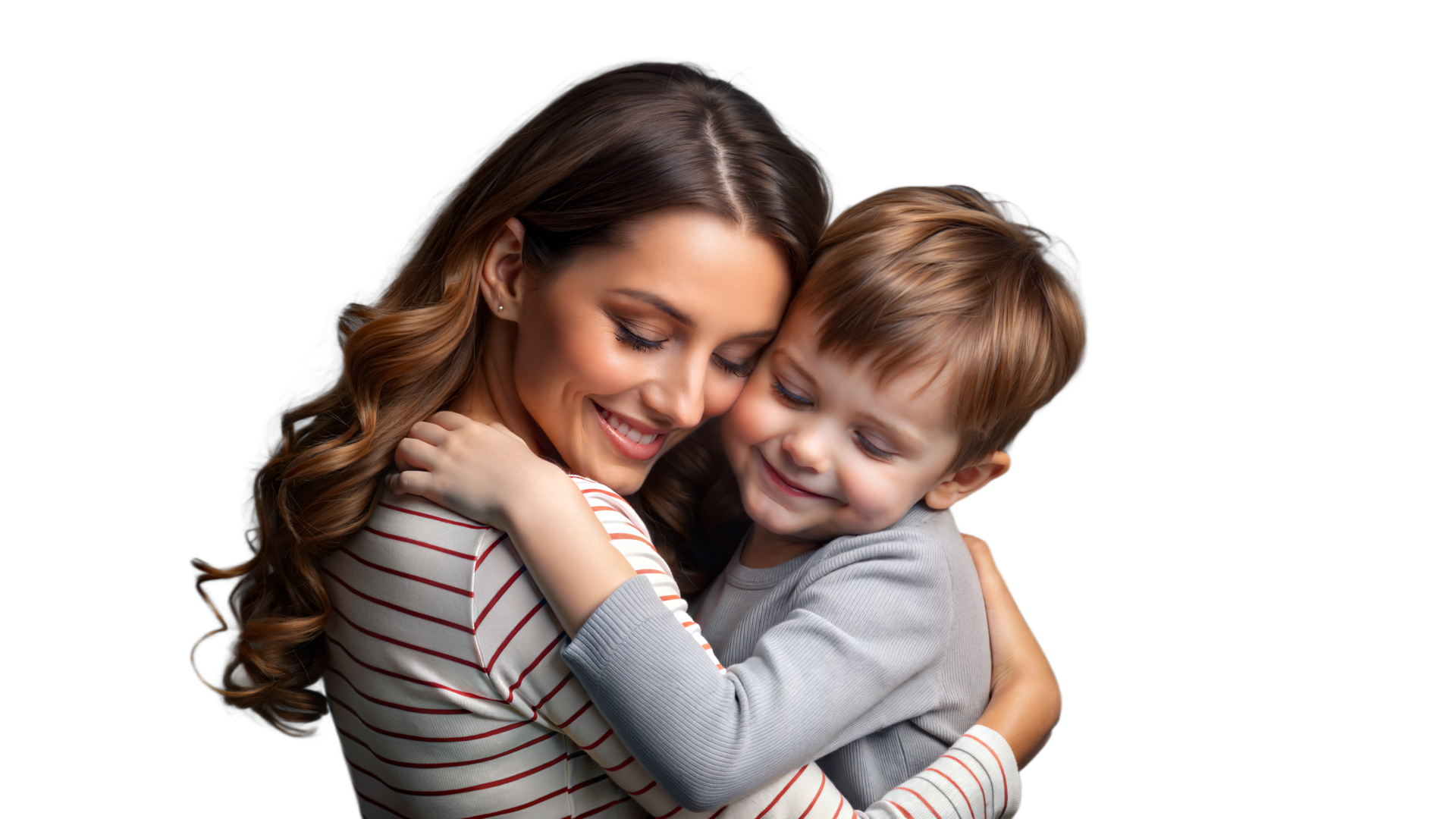 Un Madre Y Hijo Abrazo En Un Reconfortante Abrazo Demostración Amor Y Afecto 47650527 Png
