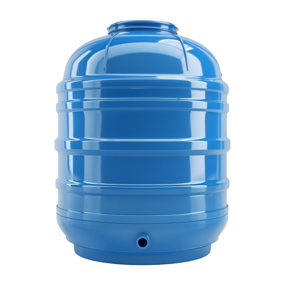 Blue plastic water tank isolated on transparent background 47655780 PNG