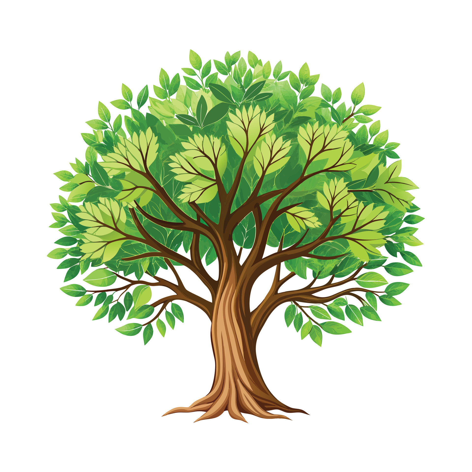 Beautiful Single Big Tree Illustration 47665496 Vector Art at Vecteezy