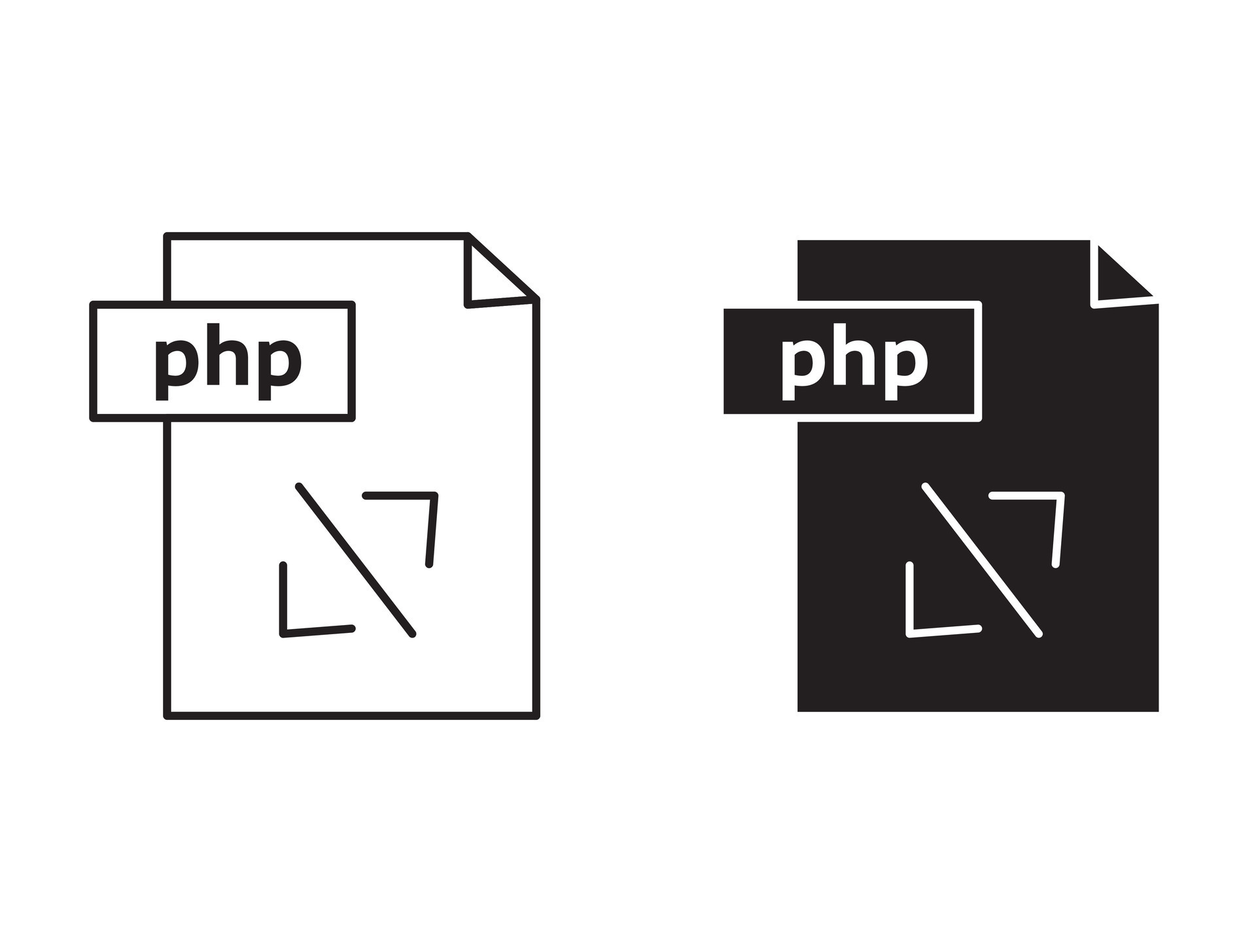 Php Outline Icon Drawing Set Php For App Web Use 47697450 Vector Art At Vecteezy