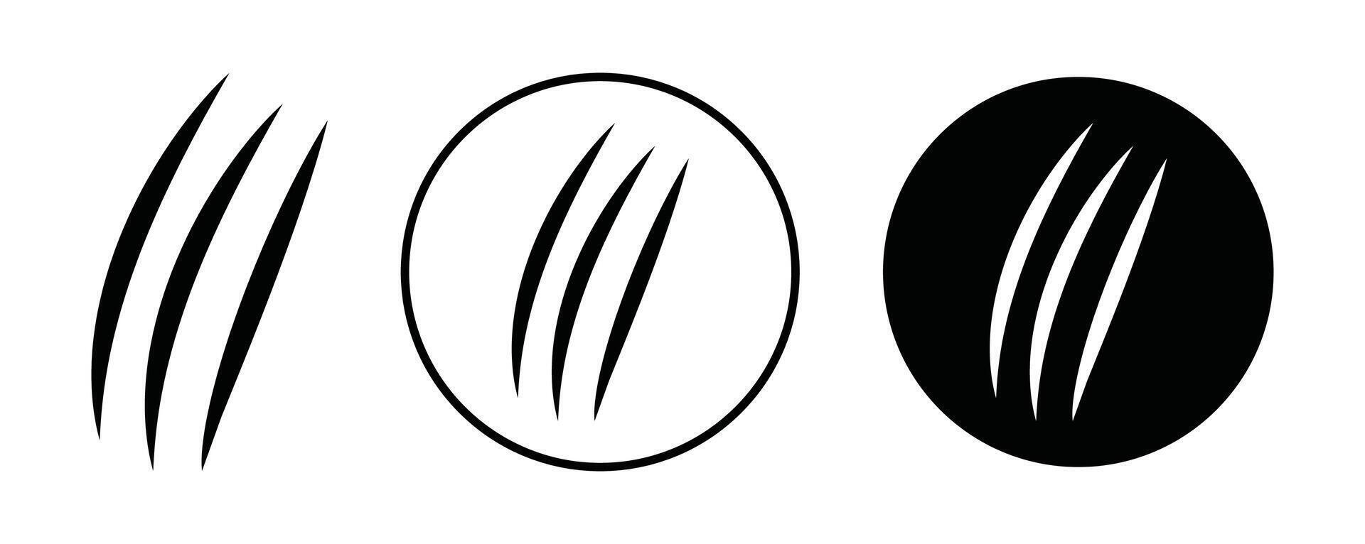 Claws Scratches Outline Icon Collection Or Set Claws Scratches Thin Line Art 47697560 Vector