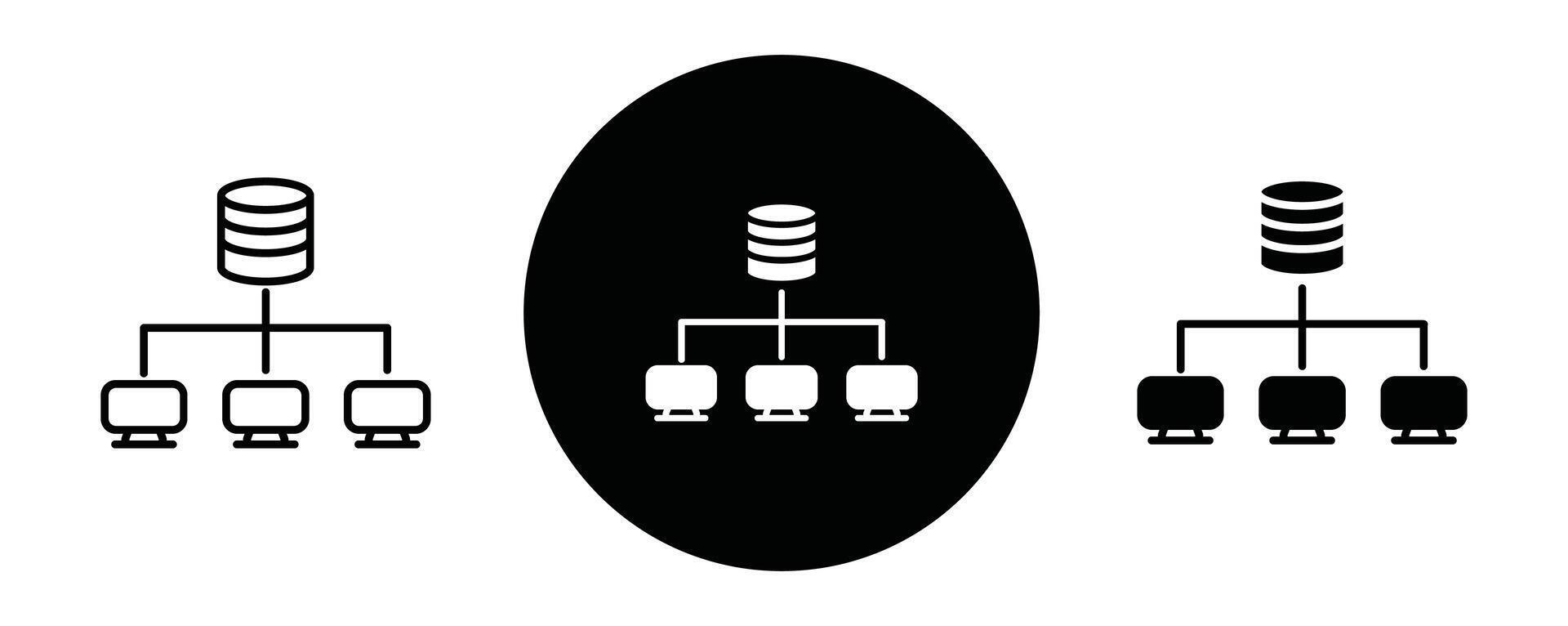 Data Architecture Outline Icon Collection Or Set Data Architecture