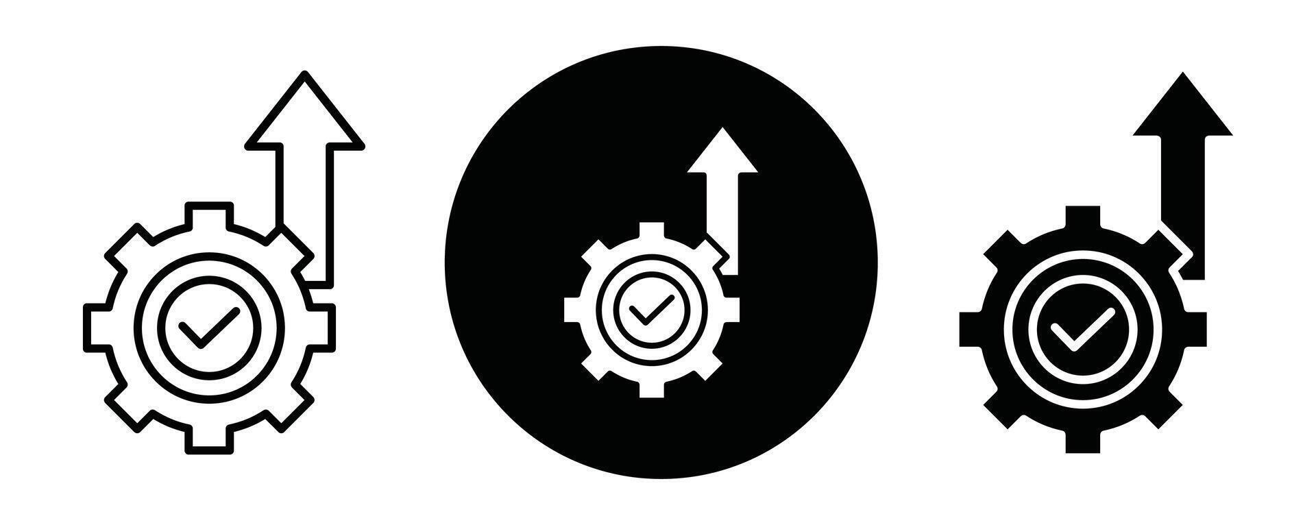 Efficiency outline icon collection or set. Efficiency Thin line art ... Efficiency outline icon collection or set. Efficiency Thin line art ...