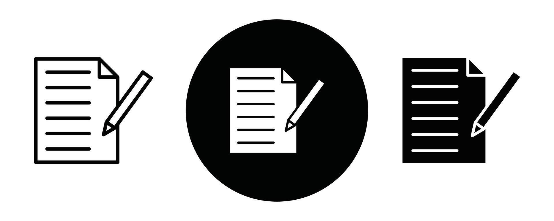 Edit file outline icon collection or set. Edit file Thin line art 47697626 Vector Art at Vecteezy