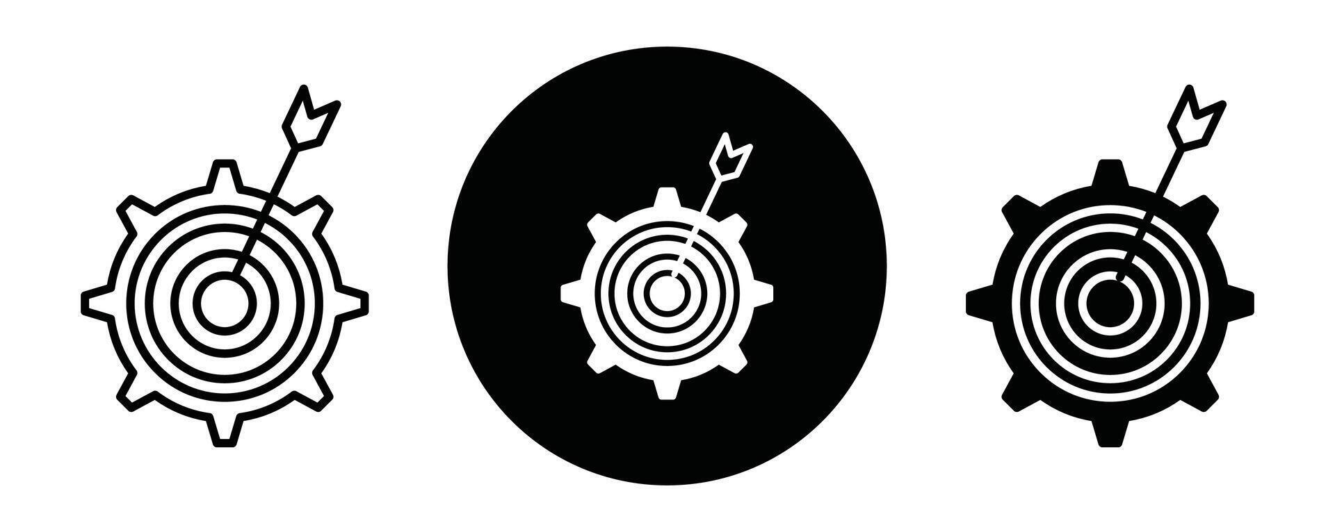 Goal setting outline icon collection or set. Goal setting Thin line art 47697708 Vector Art at ...