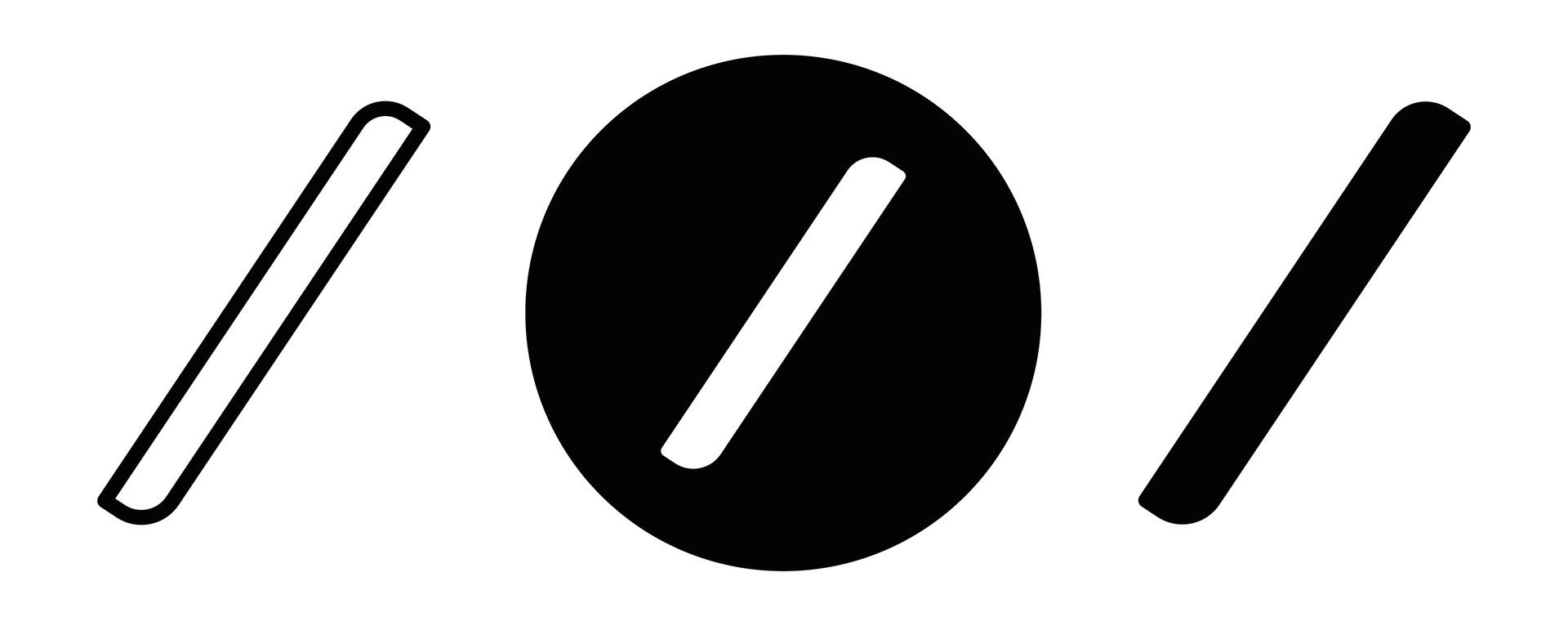 Slash outline icon collection or set. Slash Thin line art 47697964 Vector Art at Vecteezy