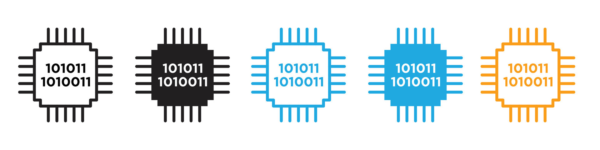 Advanced Computation Icon With Ai Processor Chip For Tech And Memory